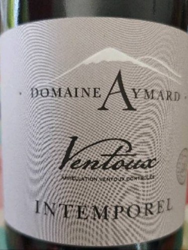 Domaine Aymard Intemporel Rouge | Vivino Français
