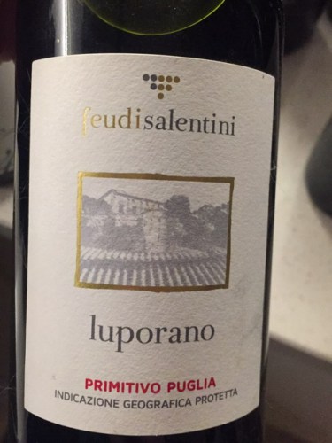 Feudi Salentini Luporano Primitivo Puglia | Vivino US