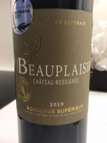 Château Rossignol Cuvée Beauplaisir Bordeaux Supérieur | Vivino US