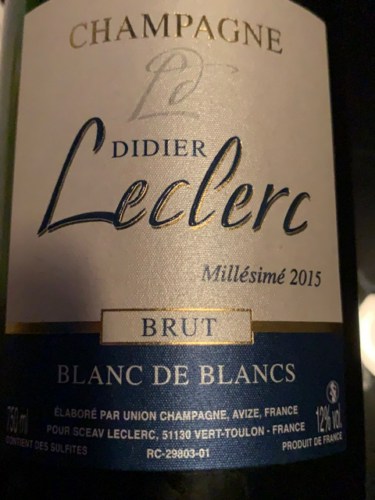Leclerc Didier Champagne Brut Blanc De Blancs | Vivino