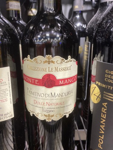 Cantine Lizzano Collezione Le Masserie Montemanco Primitivo di Manduria ...