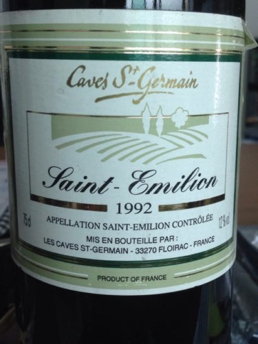 Les Caves St Germain Saint-Emilion | Vivino Brasil