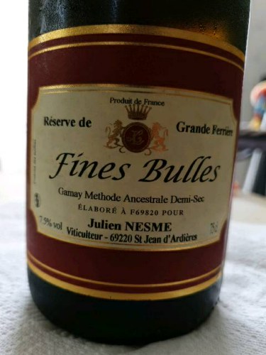 Julien Nesme Rèserve de Grande Ferrière Fines Bulles | Vivino US