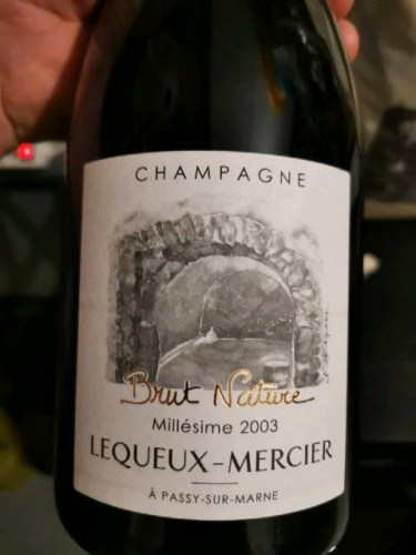 Lequeux Mercier Brut Nature Champagne | Vivino