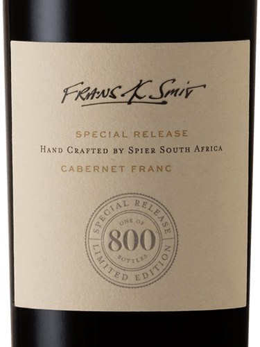 Spier Frans K Smit Special Release Cabernet Franc | Vivino English