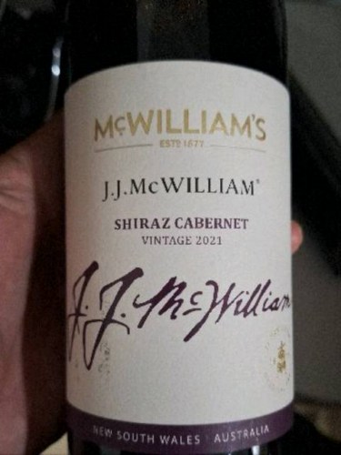 McWilliam's Shiraz - Cabernet JJ McWilliam | Vivino English