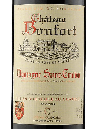 Château Bonfort Montagne-Saint-Émilion | Vivino English