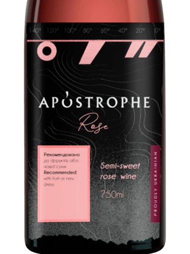 46 Parallel Wine Group Apostrophe Rose Semi-Sweet | Vivino US