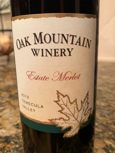 Oak Mountain Estate Merlot | Vivino US
