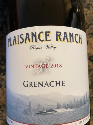 Plaisance Ranch Grenache | Vivino US
