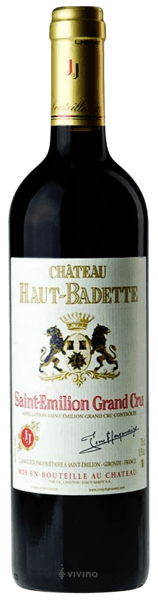 Joseph Janoueix Château Haut Badette Saint-Émilion Grand Cru | Vivino ...