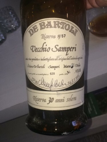 N.V. Marco de Bartoli Vecchio Samperi Riserva 30 Anni Solera | Vivino ...