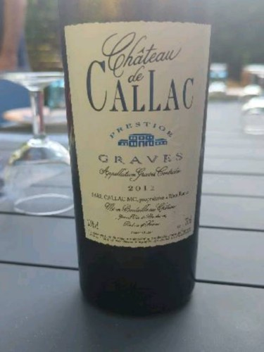2012 Château de Callac Prestige Graves | Vivino US