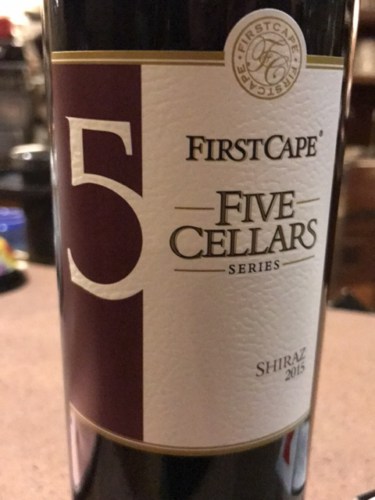 First Cape Five Cellars Series Shiraz | Vivino English