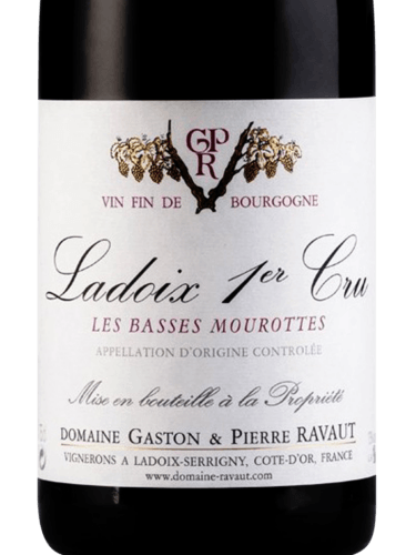 Domaine Gaston & Pierre Ravaut Ladoix 1er Cru 'Les Basses Mourottes ...