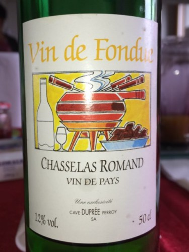 Cave Duprée Vin de Fondue Chasselas Romand | Vivino US