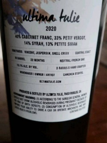 Ultima Tulie CF/PV | Vivino US