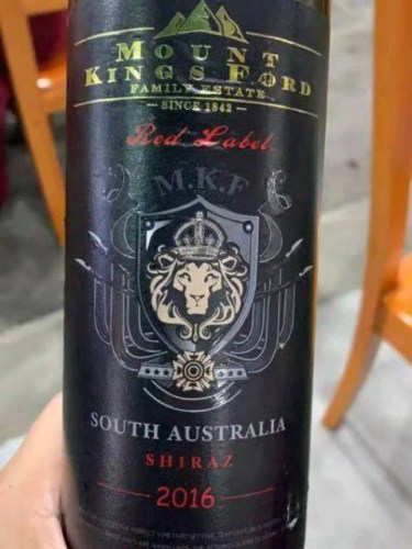 Mount Kings Ford Red Label Shiraz | Vivino US