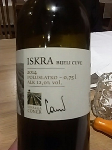 Vinarija Coner Iskra Bijeli Cuve Poluslatko | Vivino Australia