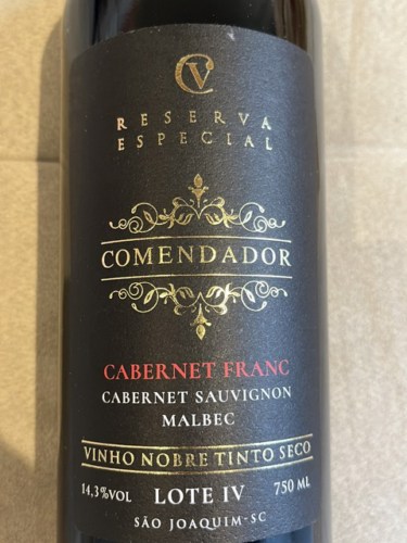Casa do Vinho Comendador Reserva Especial Lote IV Red Blend | Vivino ...