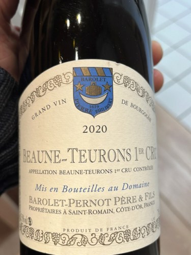 2020 Barolet Pernot Père & Fils Beaune Teurons 1er Cru | Vivino US