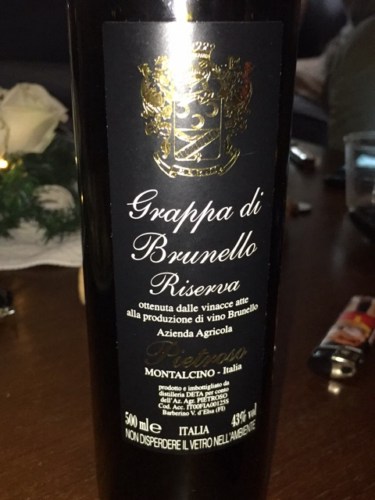 N.V. Pietroso Grappa di Brunello Riserva | Vivino US