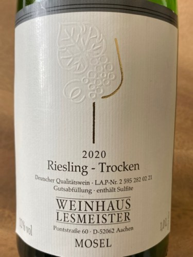 Weinhaus Lesmeister Riesling Trocken | Vivino US