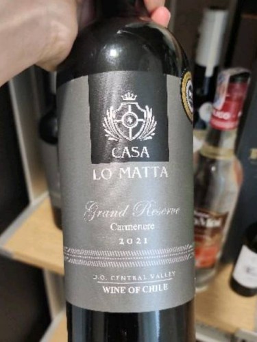 Casa Lo Matta Grand Reserve Carménère | Vivino US