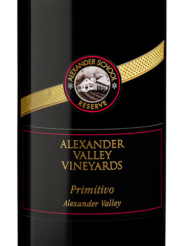 2016 Alexander Valley Vineyards Alexander School Reserve Primitivo ...