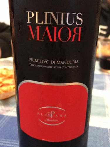 Pliniana Plinius Maior Primitivo di Manduria | Vivino US