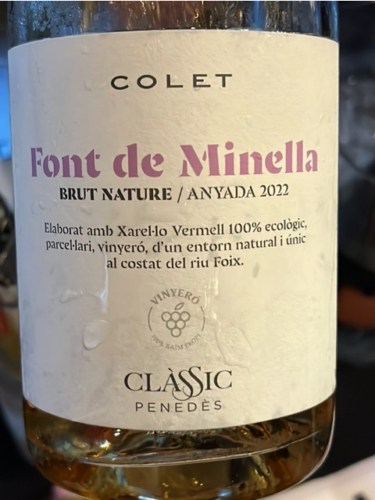 Colet Font de Minella Brut Nature | Vivino US