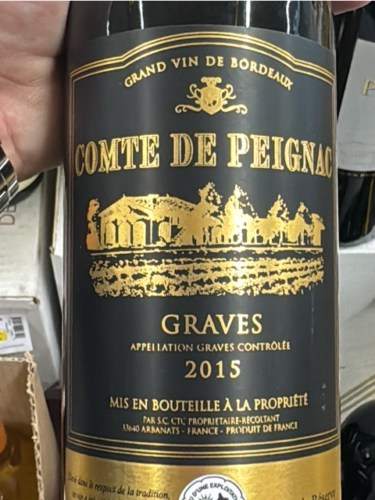 Comte De Peignac Graves 2015 Prix
