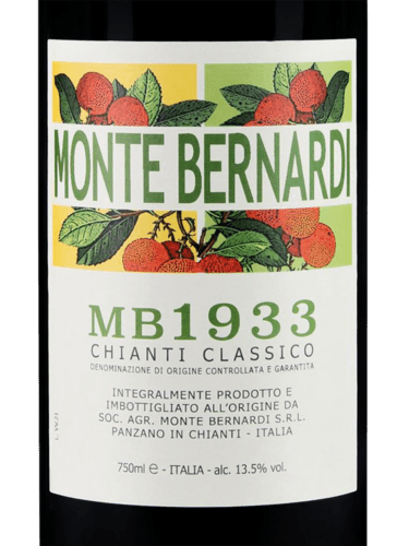 Monte Bernardi MB1933 Chianti Classico | Vivino US