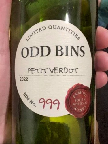 Odd Bins Bin No. 999 Petit Verdot | Vivino English
