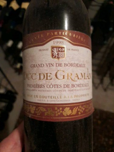 Graman Duc de Graman Cuvée Particuliére Premières Côtes de Bordeaux ...