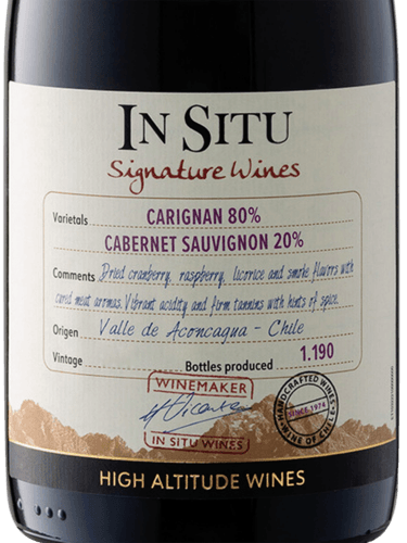 In Situ Family Vineyards Signature Wines Bold Blend | Vivino US