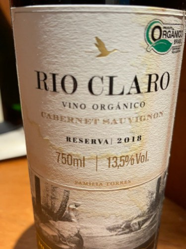 Miguel Torres Chile Rio Claro Reserva Organic Cabernet Sauvignon ...