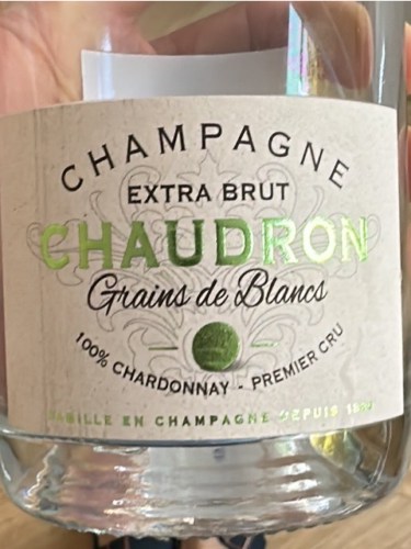 Chaudron Grains de Millésime Extra Brut Champagne Premier Cru | Vivino US