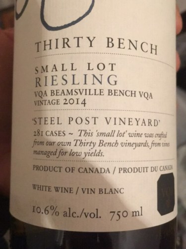 Thirty Bench Steel Post Vineyard Small Lot Riesling | Vivino US