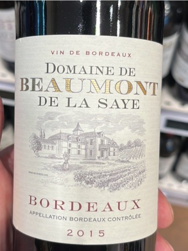 Beaumont de la Saye Bordeaux | Vivino US