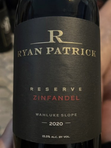 Ryan Patrick Reserve Zinfandel | Vivino United Kingdom
