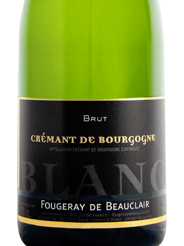 N.V. Domaine Fougeray de Beauclair Crémant de Bourgogne Brut | Vivino US