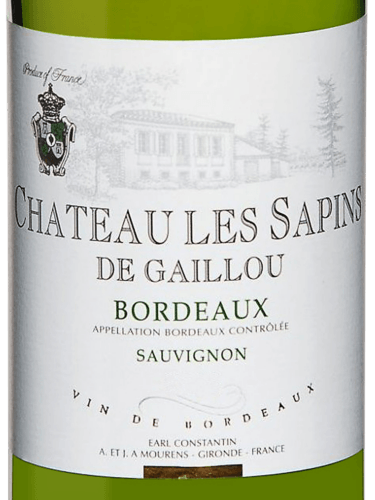 Château Les Sapins de Gaillou Bordeaux Sauvignon | Vivino Français
