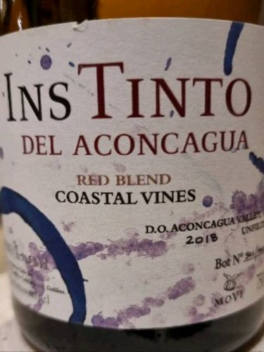 2018 Ins Tinto Ins Tinto del Aconcagua Coastal Vines Red Blend | Vivino US
