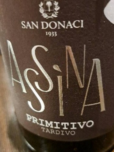 San Donaci Assina Primitivo Tardivo | Vivino US