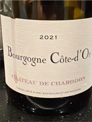 Château de Charodon Bourgogne Côte-d’Or | Vivino English