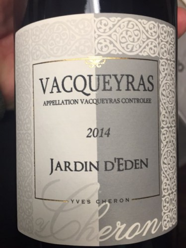 Yves Cheron Jardin d'Eden Vacqueyras | Vivino English