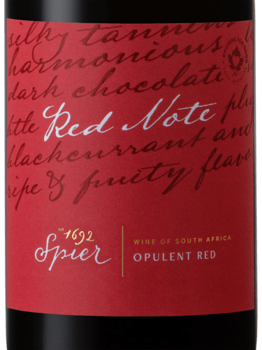 2021 Spier Red Note | Vivino US