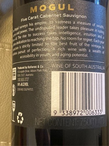Mogul Five Carat Cabernet Sauvignon | Vivino English