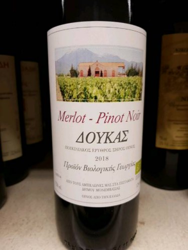2018 Douka Mountain Vineyards (Ορεινοι Αμπελωνες Δουκα) Merlot - Pinot ...